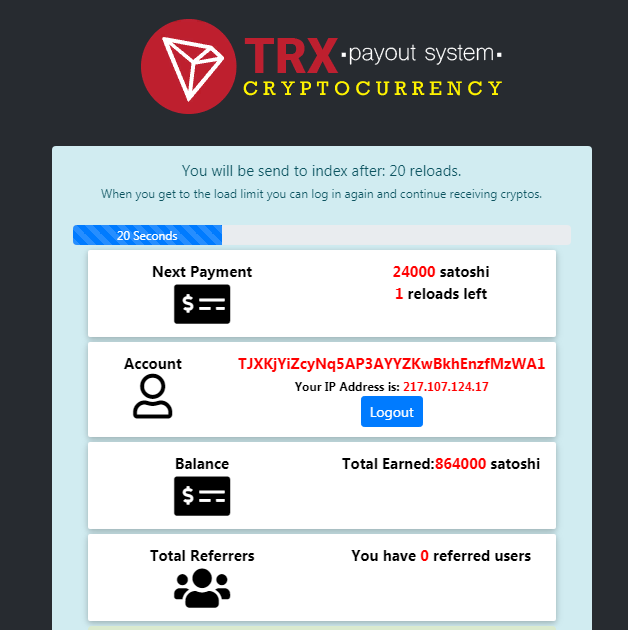 Faucetpay Tron auto faucet