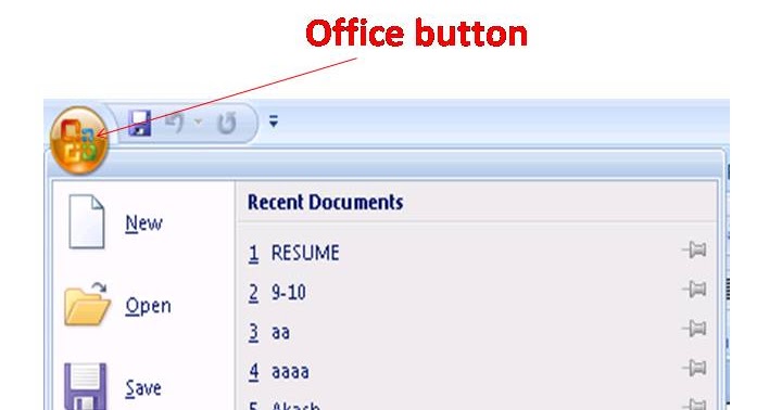 Use Of Office Button Options In MS Word 2007 In Hindi And English GKS Genius use-of-office-button-options-in-ms-word-2007-in-hindi-and-english-gks-genius