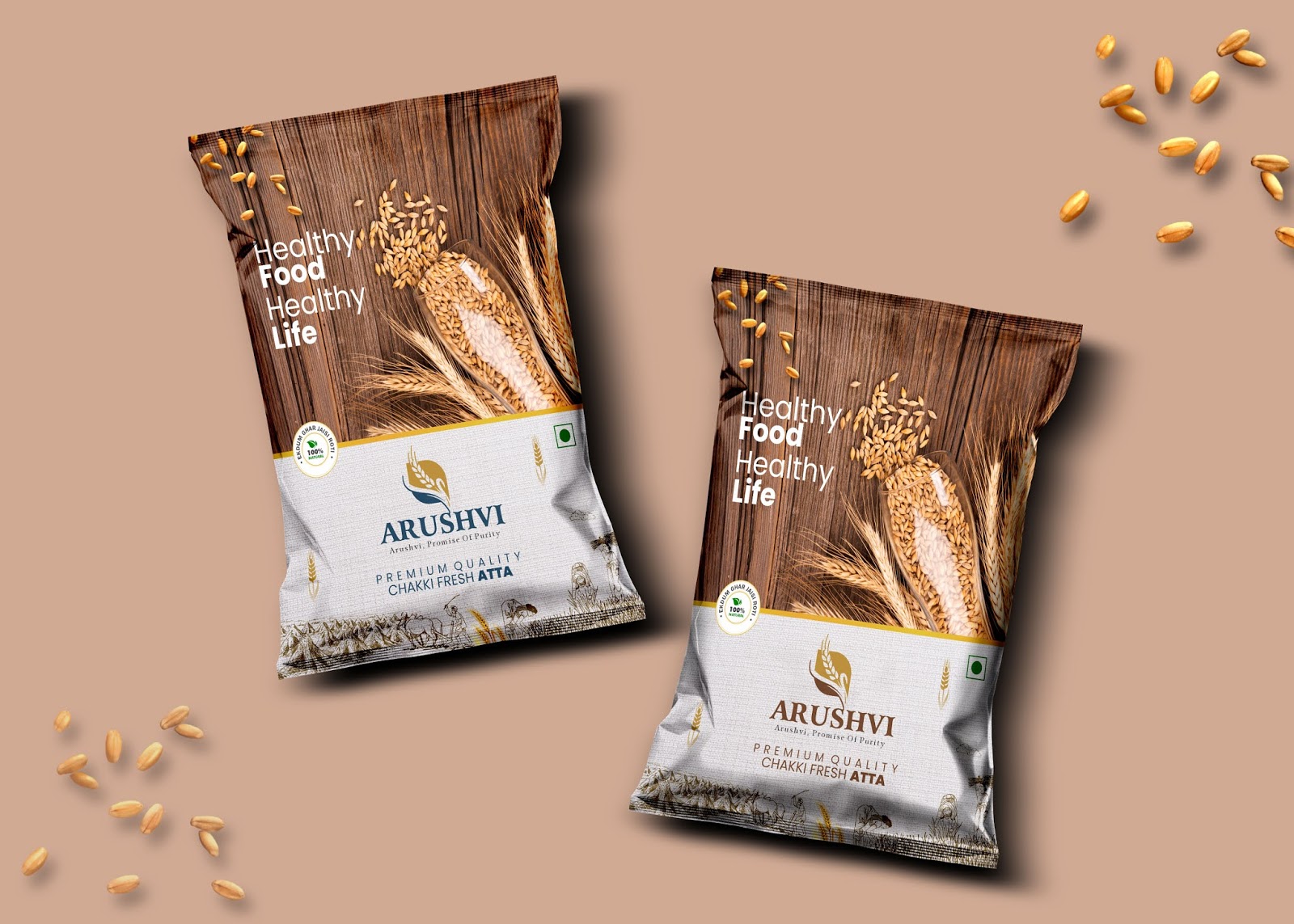Arushvi Fresh Chakki Atta – Packaging Of The World