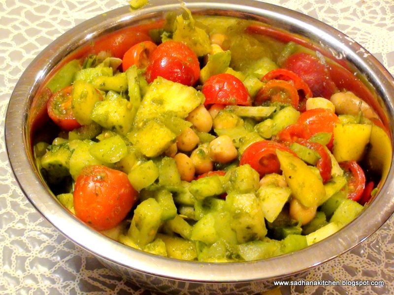 Madappalli - Temple's Kitchen: Fruit and Vegetable Chat