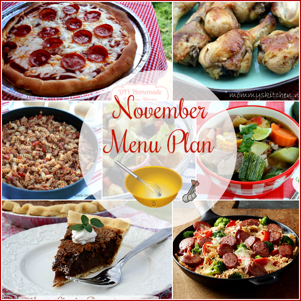 November Menu - Menu Plan Monthly — Mommy's Kitchen