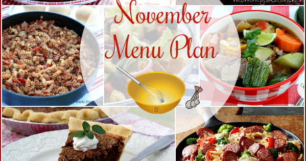 November Menu - Menu Plan Monthly — Mommy's Kitchen