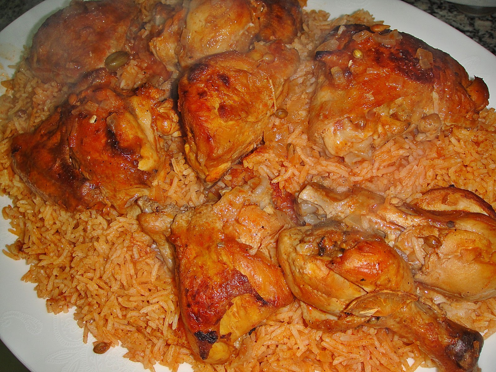 Maryam's Culinary Wonders: 425. Iraqi Chicken with Red Rice