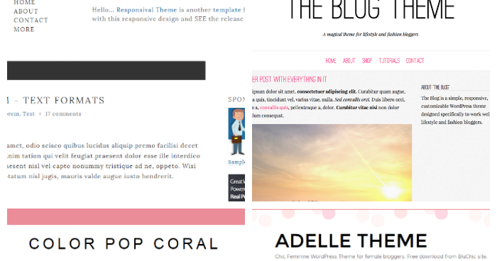 Five Of The Best Free Blog Templates | Oh Zoe