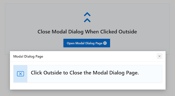 Close Modal Dialog When Clicked Outside in Oracle APEX