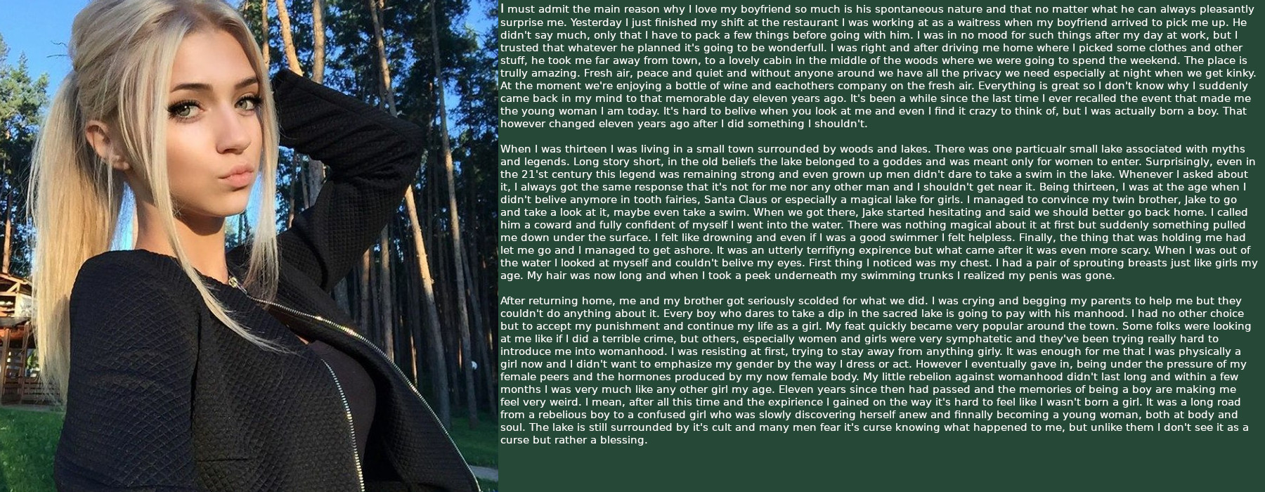 Marti's tg captions: Not a place for boys