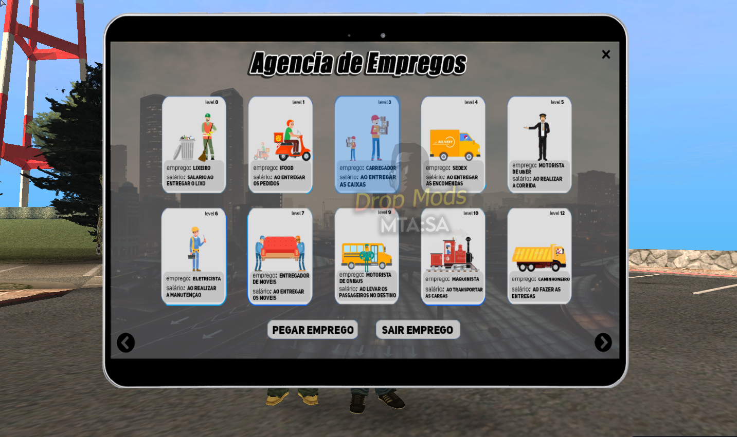 MTA:SA MOD AGÊNCIA DE EMPREGOS RP (DESCOMPILADO)