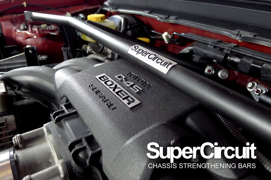 SUPERCIRCUIT CHASSIS STRENGTHENING BARS: Toyota 86 Front Strut Bar with ...
