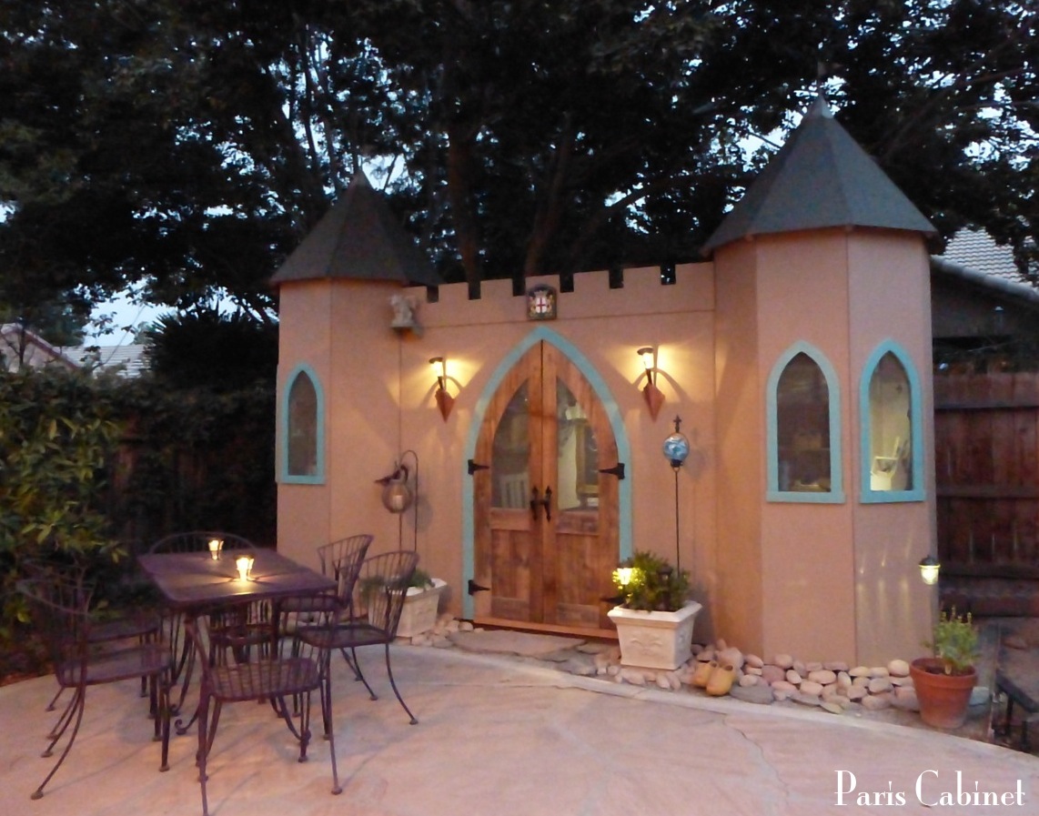 Paris Cabinet: Looking Back a Year to My Garden Castle Shed