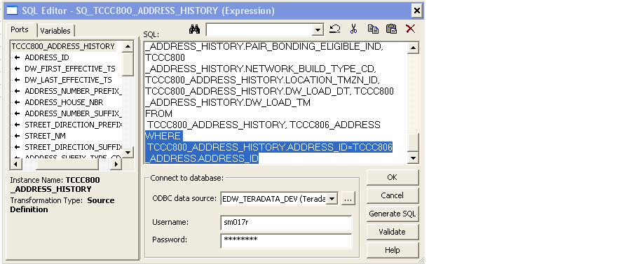 Informatica: Source Qualifier Transformation.