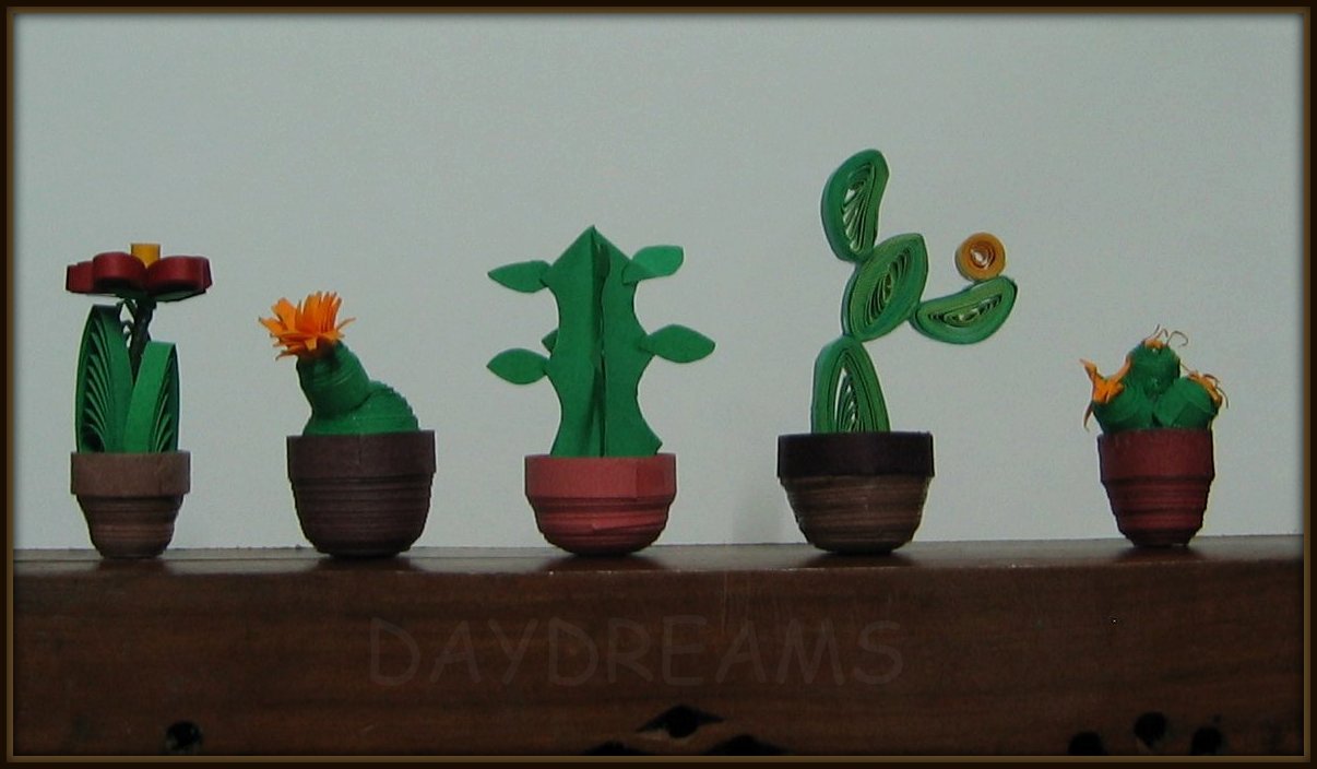 DAYDREAMS: Quilled miniature plants