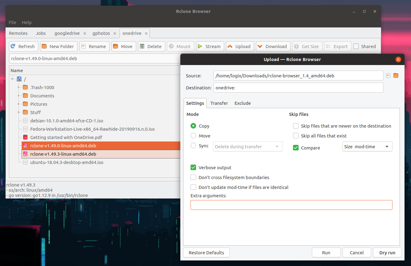 Rclone Browser Fork With Fixes And Enhancements - Linux Uprising Blog