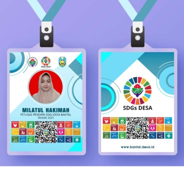 3+ Contoh Design Id Card atau Kartu Nama Pendataan SDGs Desa - MEDIA ...