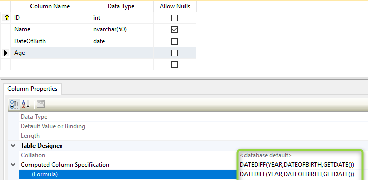 What is Computed Column in SQL Server ~ DotNetKida What is Computed Column in SQL Server ~ DotNetKida