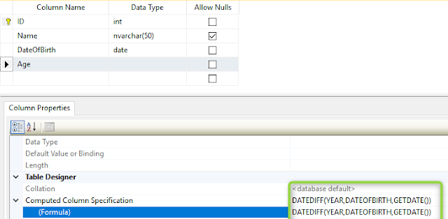 What is Computed Column in SQL Server - DotNetKida What is Computed Column in SQL Server - DotNetKida