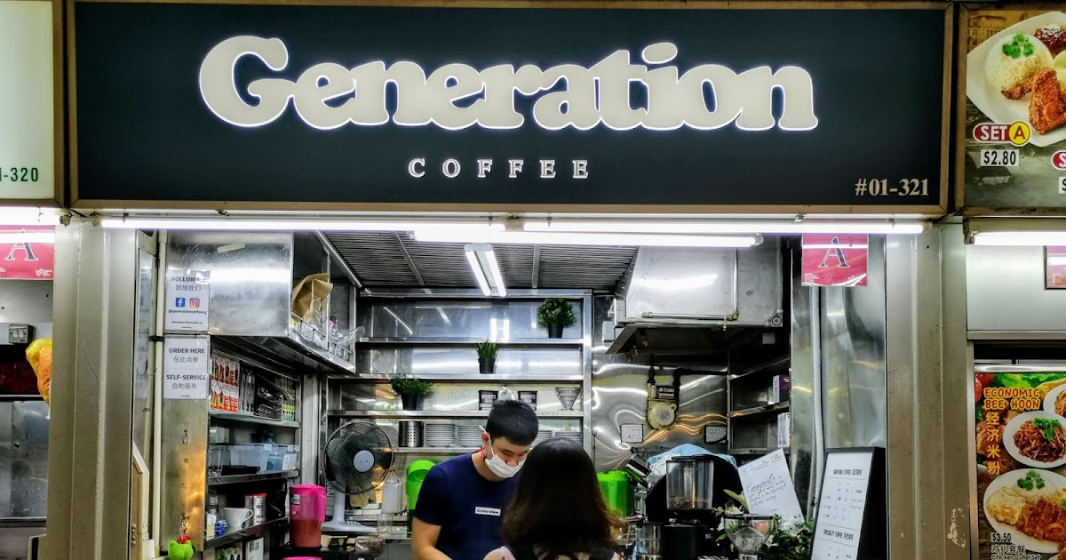 Generation Coffee @ Tekka Centre. Hawker Stall Artisanal Espresso Brew ...