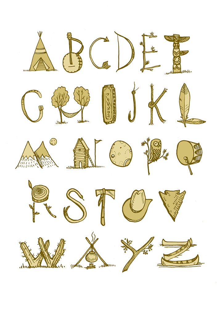 Mary Lundquist Illustration: wild west alphabet