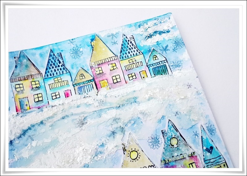 Winter Scene - Art Journal Page Tutorial