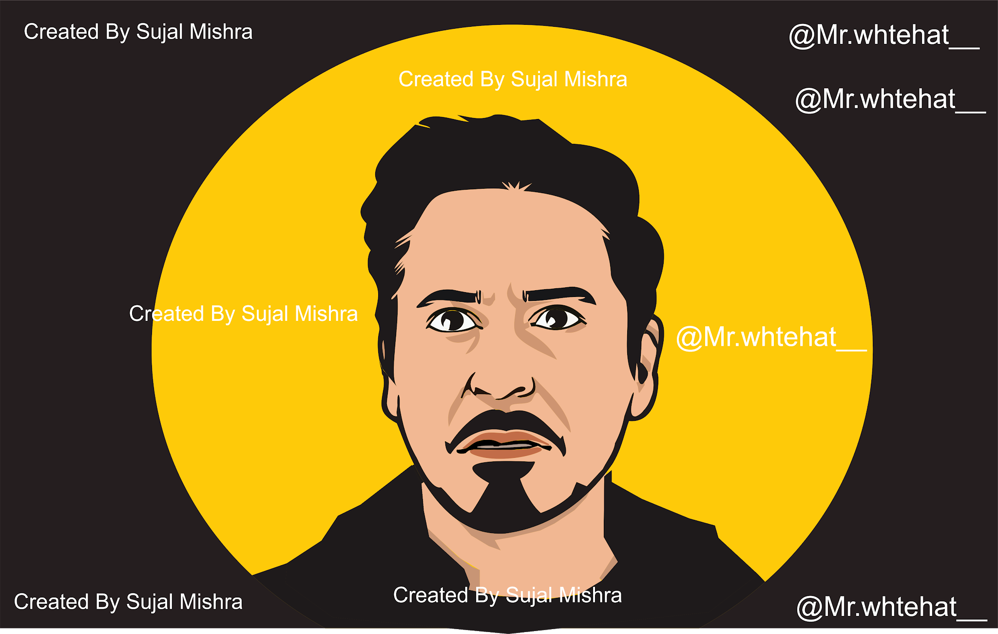 Robert Downey, Jr. vector art