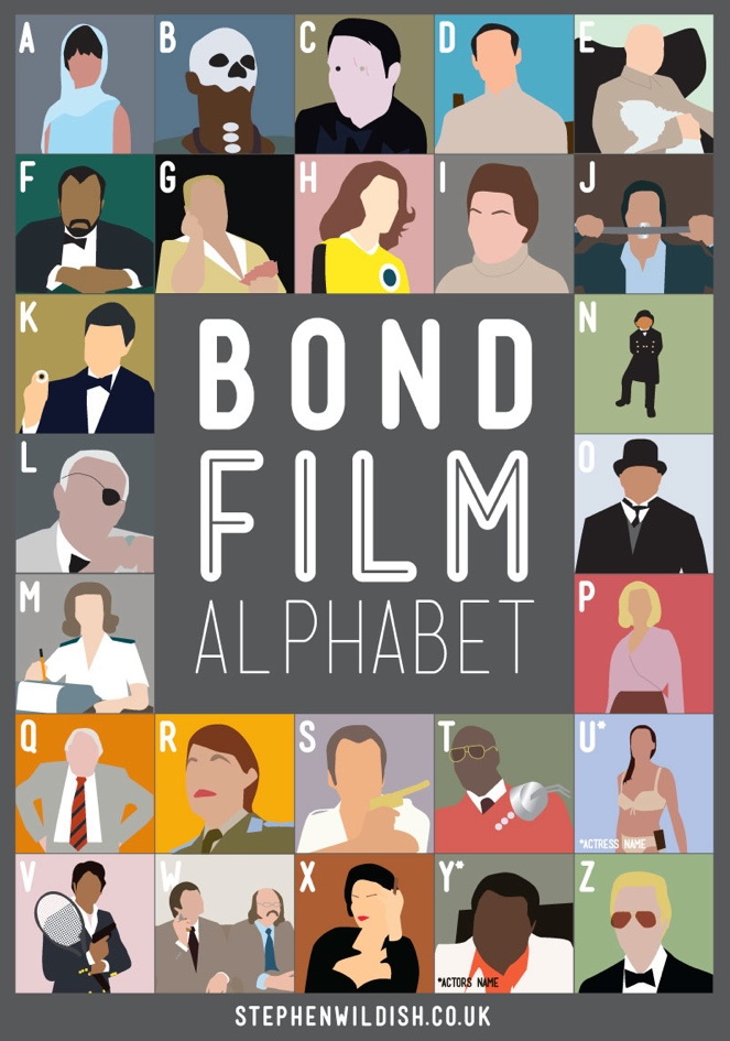 Bond Movie Alphabet Quiz | Graphic Design Blog