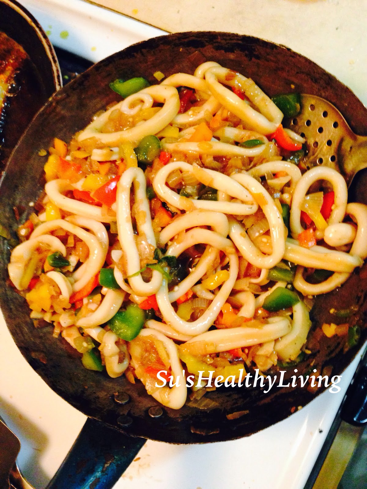 Su's Healthy Living: Squid Chilli; Meatless Monday