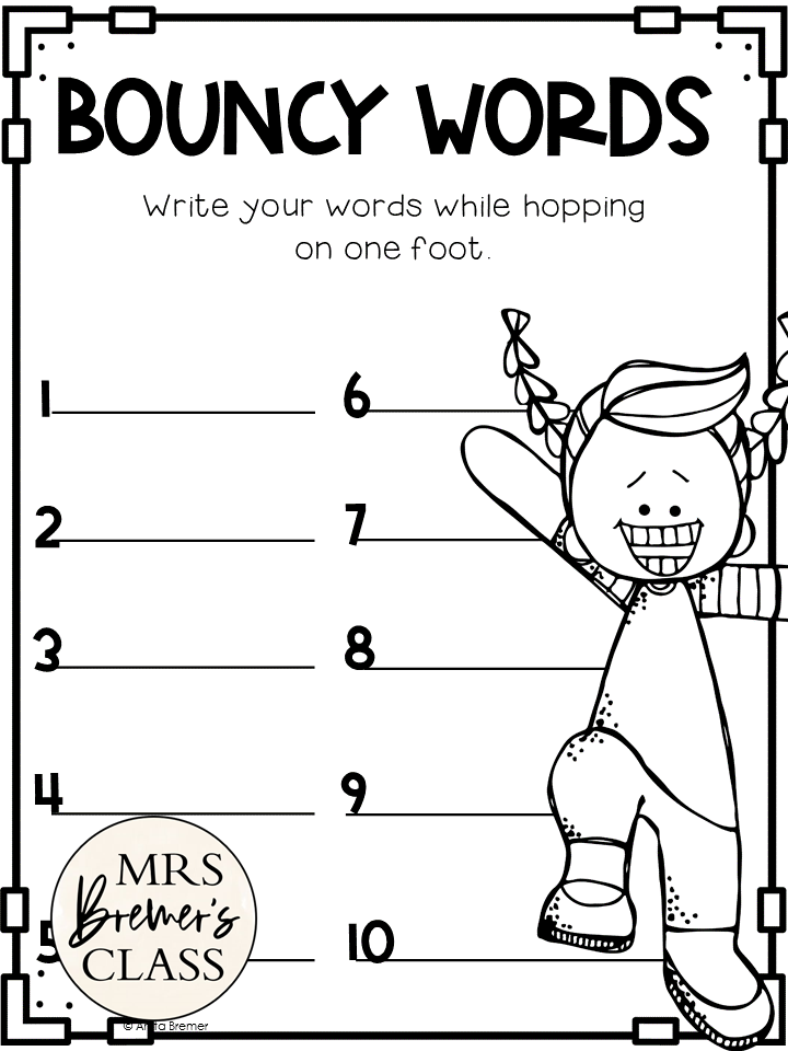 Word Work Activities for ANY Words | Mrs. Bremer's Class