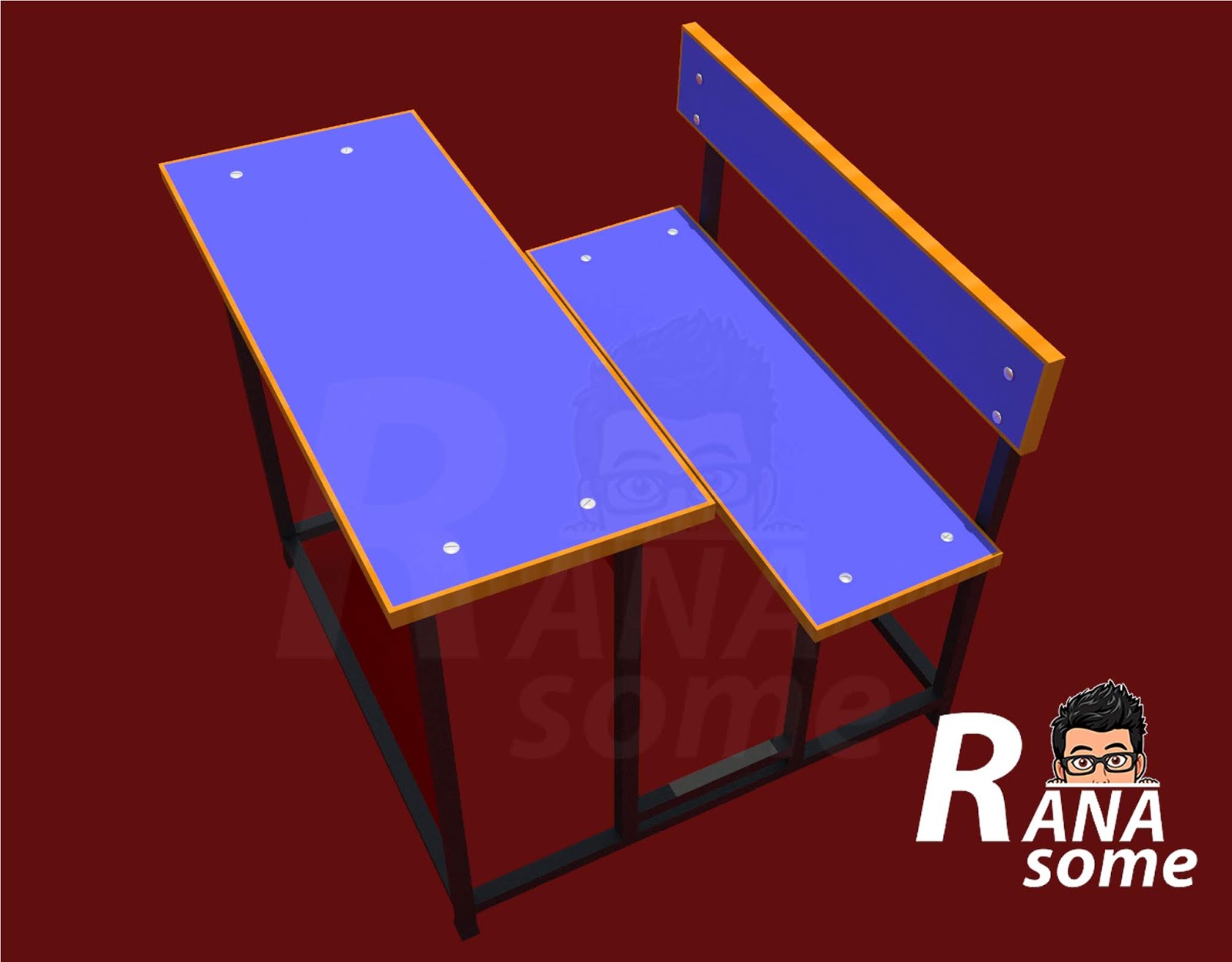 School Bench Model
