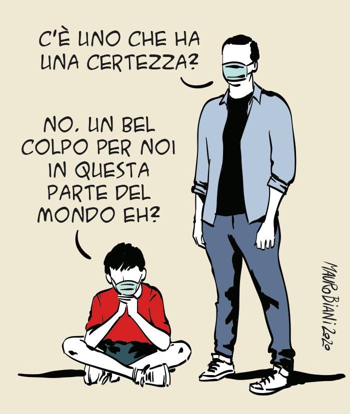 Mixtura: #VIGNETTE / C'è uno che ha una certezza? (Mauro Biani)