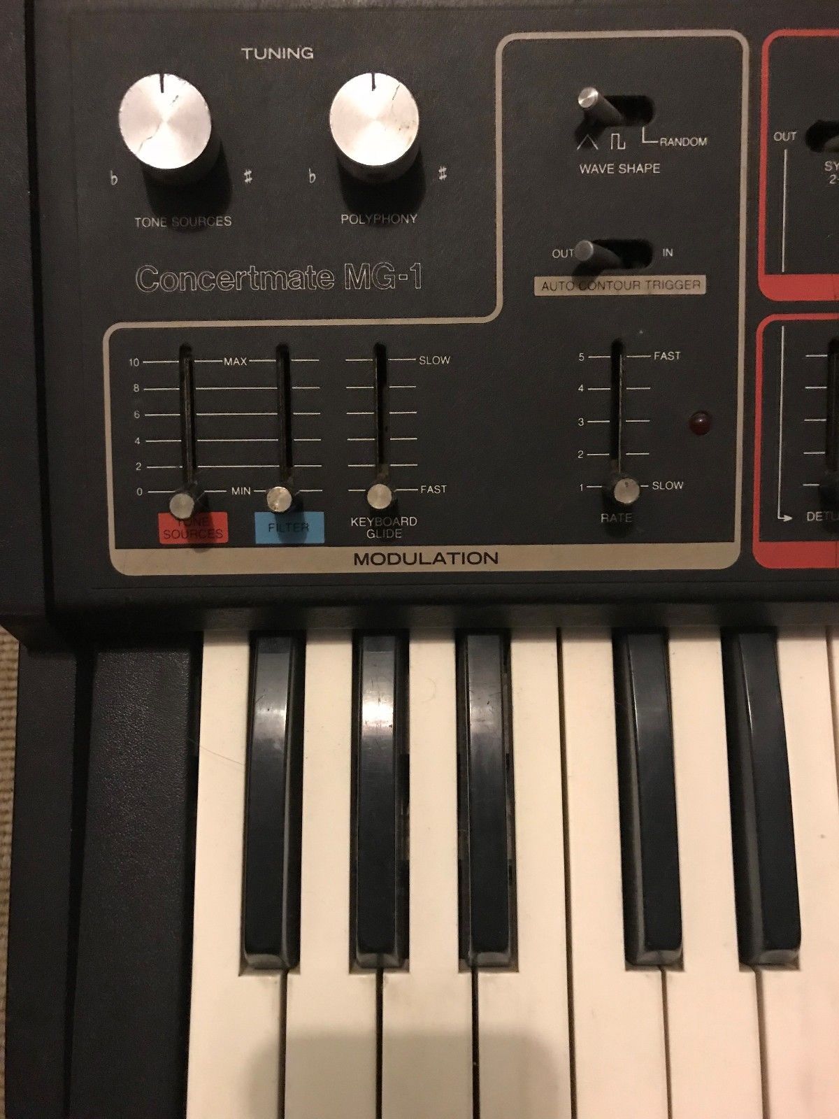 MATRIXSYNTH: MOOG Realistic Concertmate MG-1 Radio Shack Analog ...