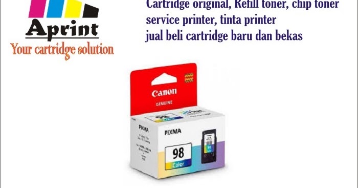 Cartridge canon CL 98 color baru original for printer canon E500 E600 ...
