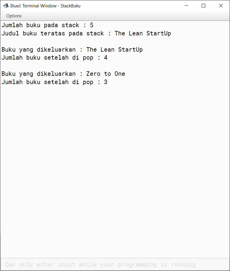 Implementasi Stack di Java