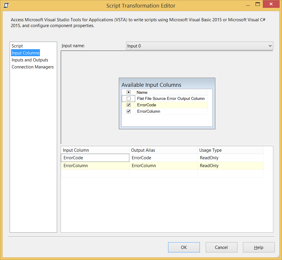 Microsoft Sql Server Integration Services Getting Error Column Name In Ssis 2016