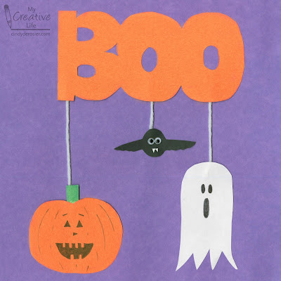 Cindy deRosier: My Creative Life: Boo Halloween Craft