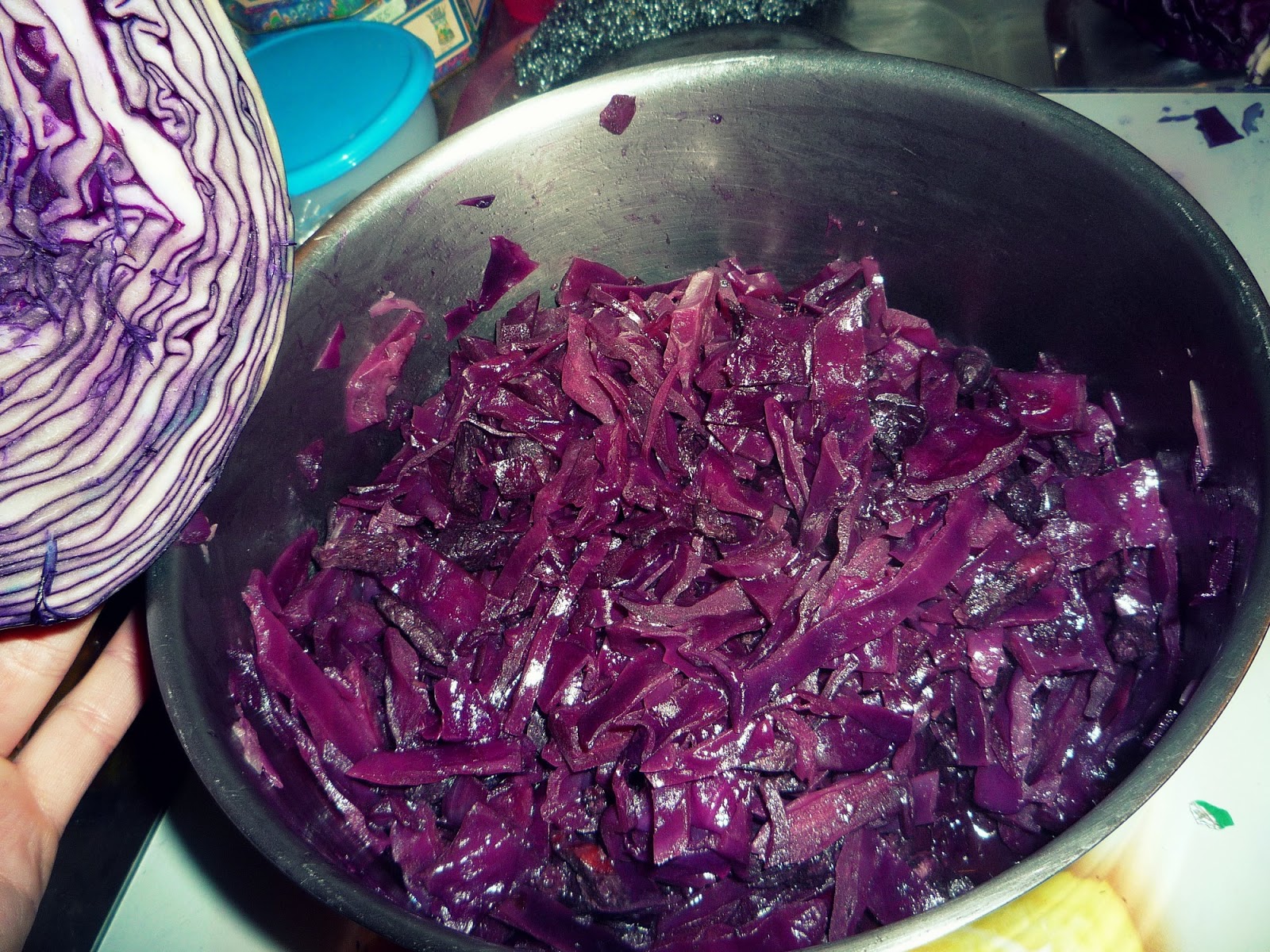 La cuisine de Marine: Chou rouge au vin et aux lardons