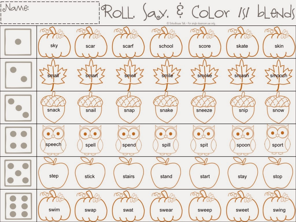 Schoolhouse Talk!: Fall-ing Into Fantastic Speech