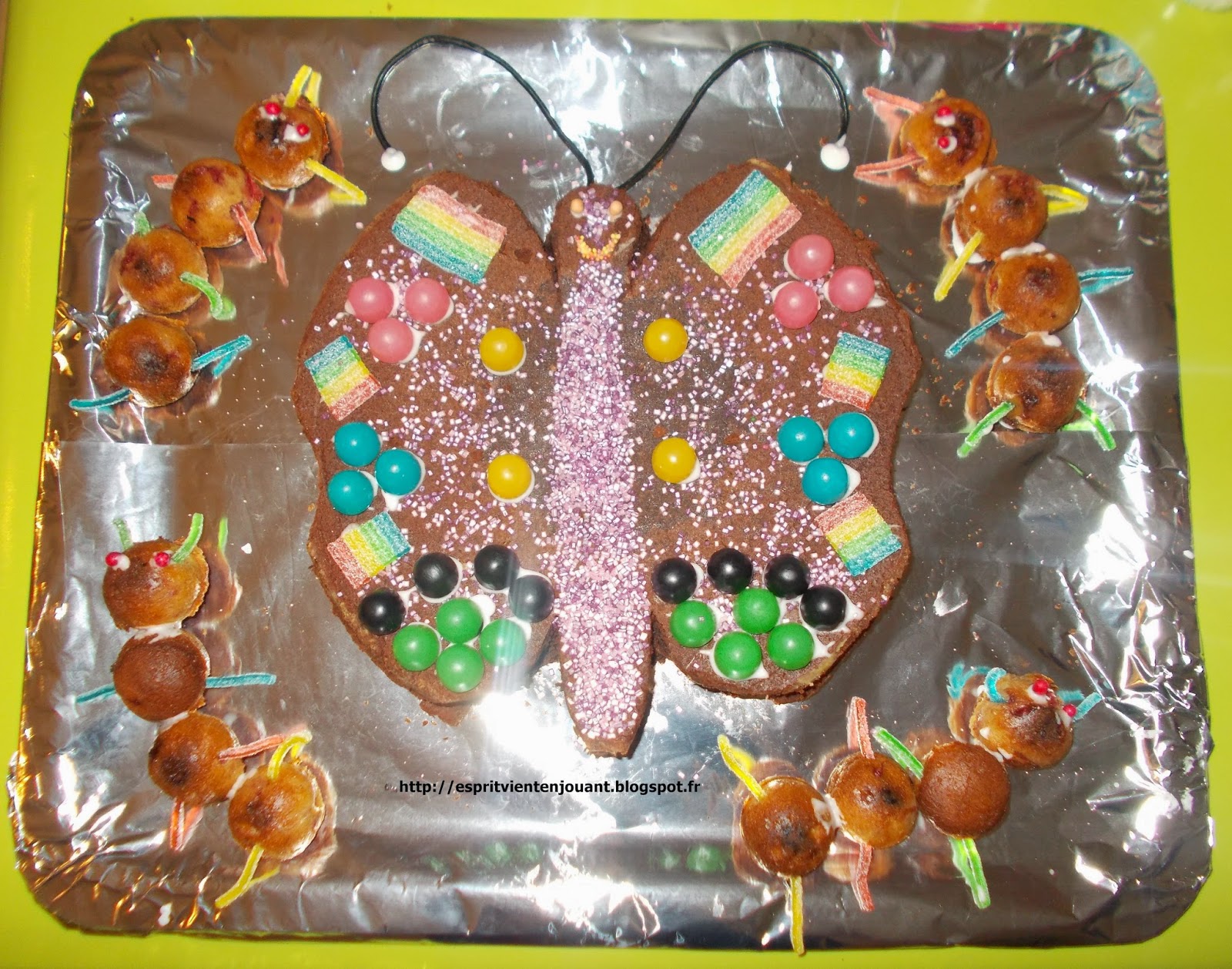L'esprit vient en jouant: [Cuisine] Un gâteau papillon