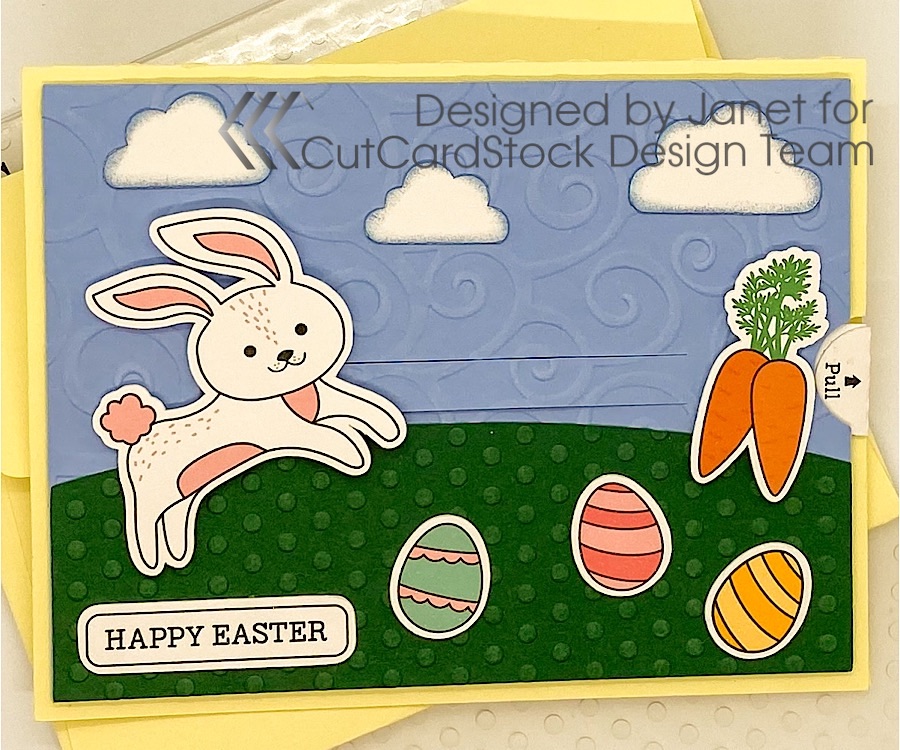 Bunny Slider Card for Easter - SugarShine Designs