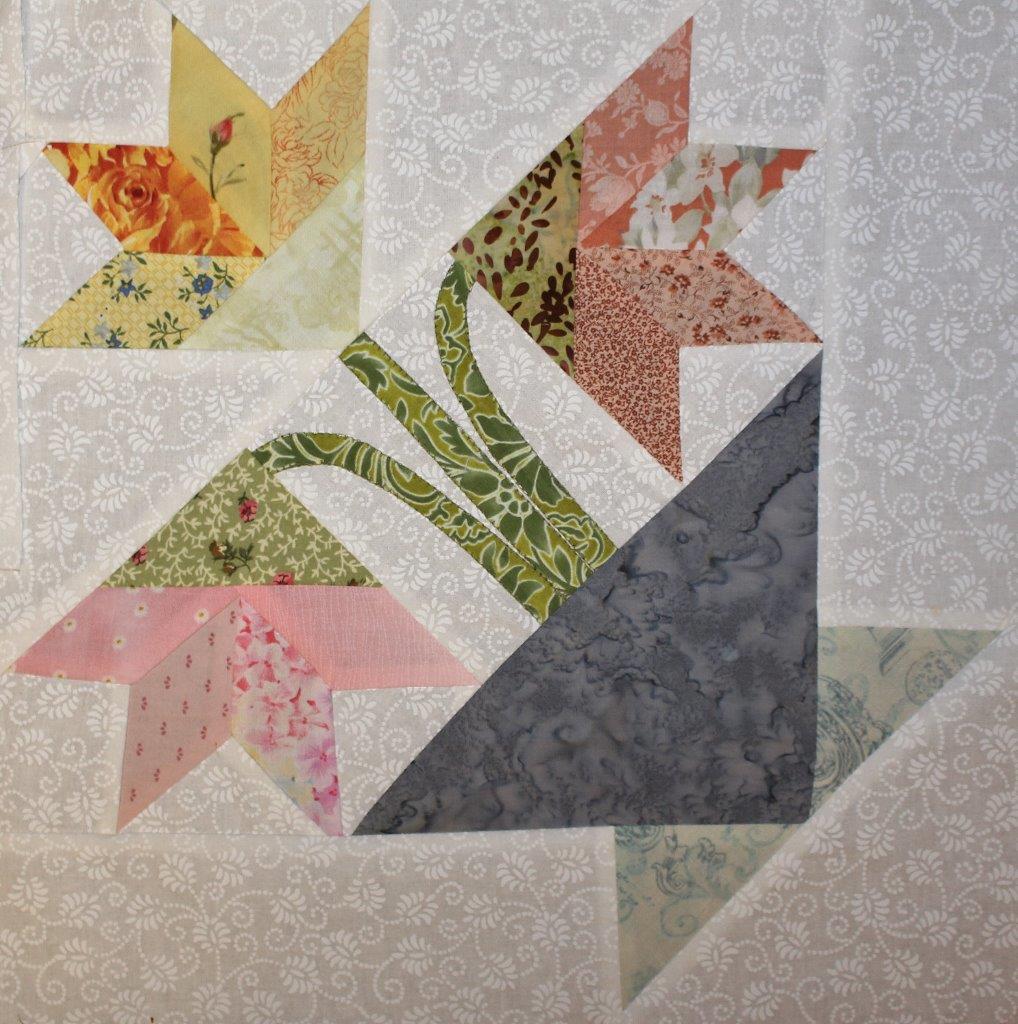 Sarah Lynn's Quilting: Carolina Lily Blocks for the Basket of Lilies Quilt