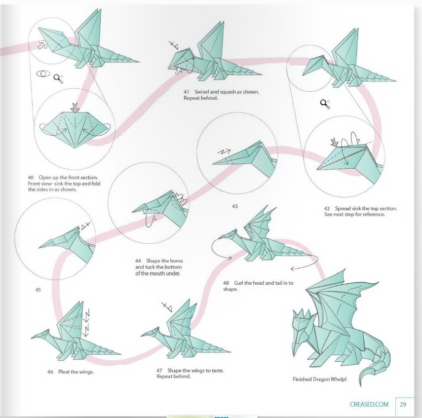 Origami Creased Magazine 10 - Ruby Book Origami