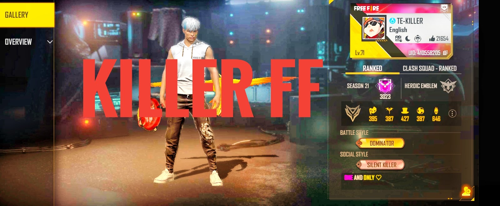 KILLER FF I'D IN FREE FIRE?