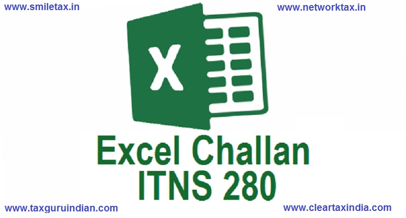 Download Automated Excel Based Income Tax Deposit Challan 280 FY 2019-20 AY