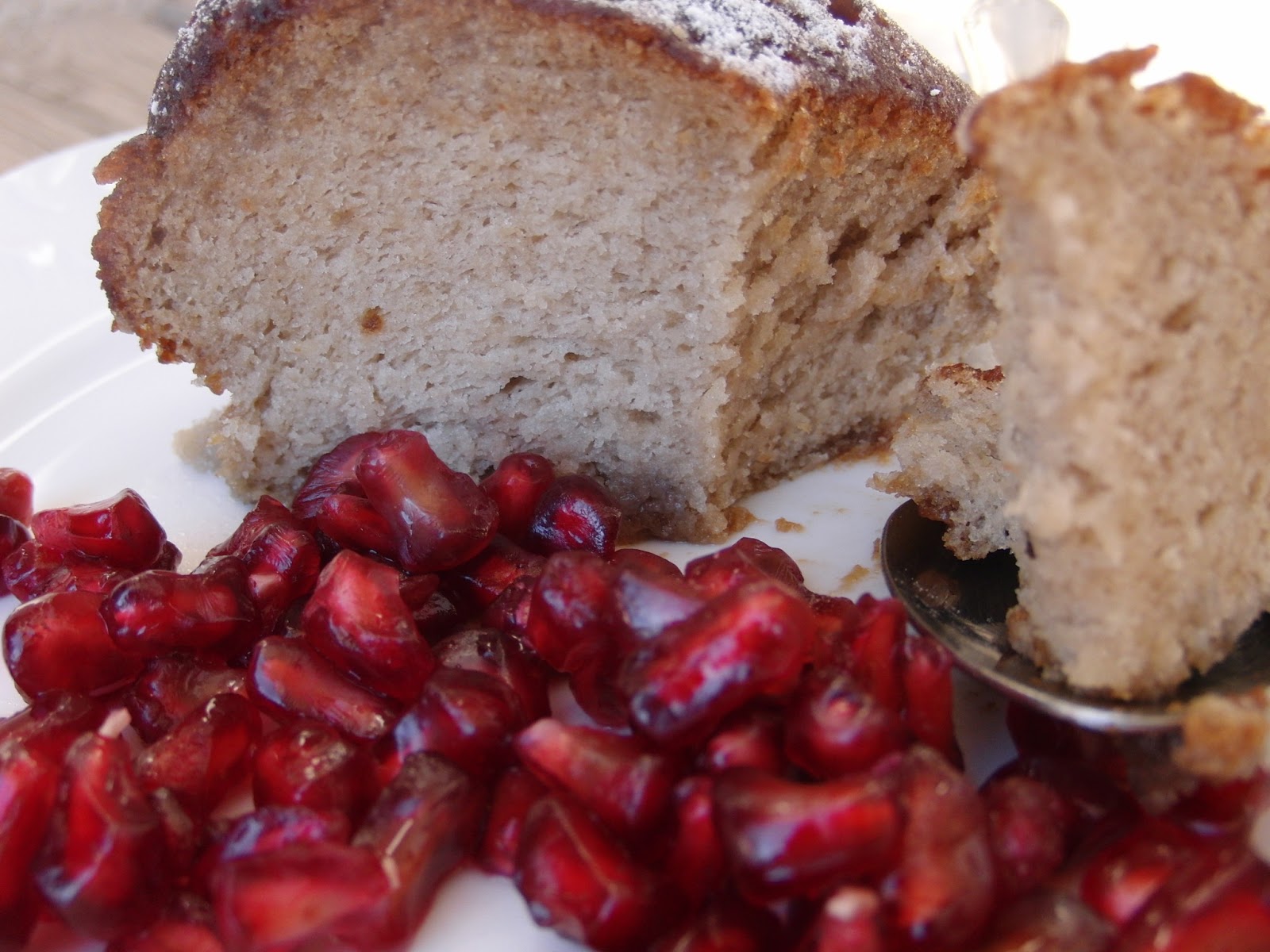 Te hago un postre: Bizcocho de claras y zumo de granada