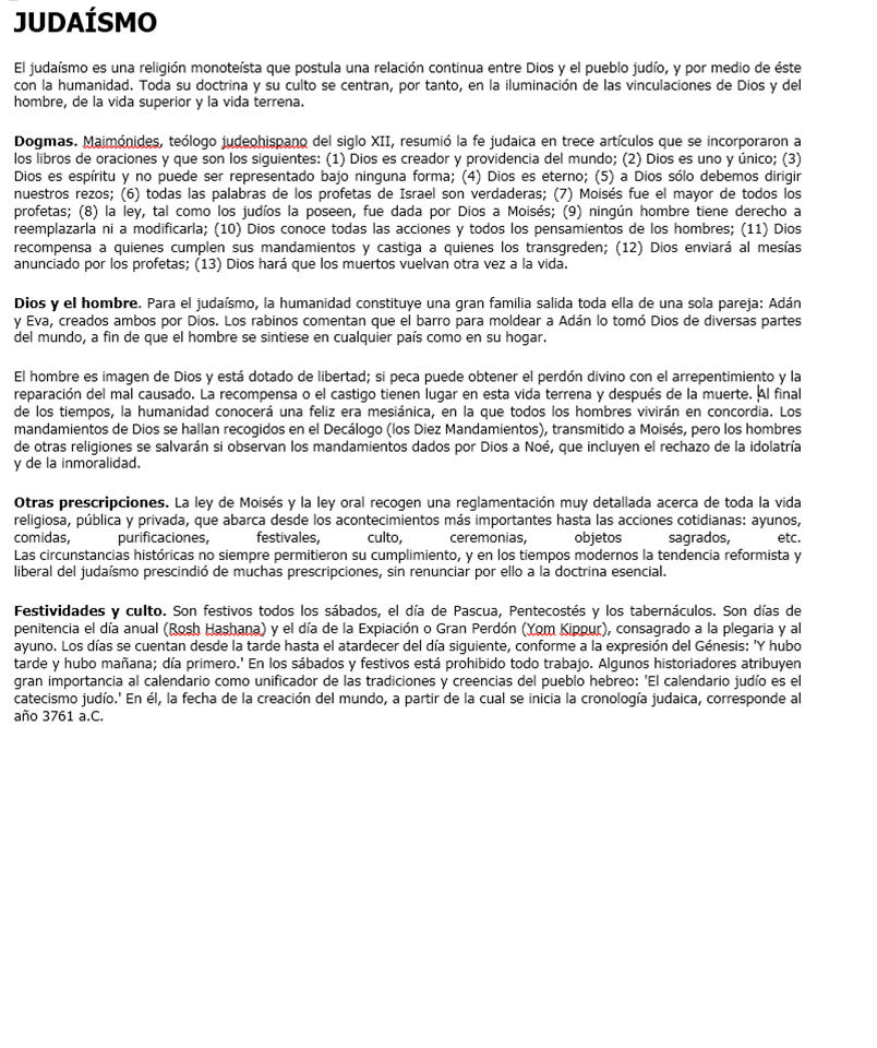 Religión Bachillerato 6-7-10 : DÉCIMO