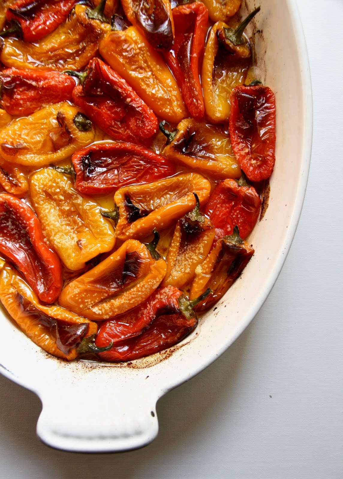 salted sugared spiced™: Roasted Mini Sweet Peppers, Burrata, and ...