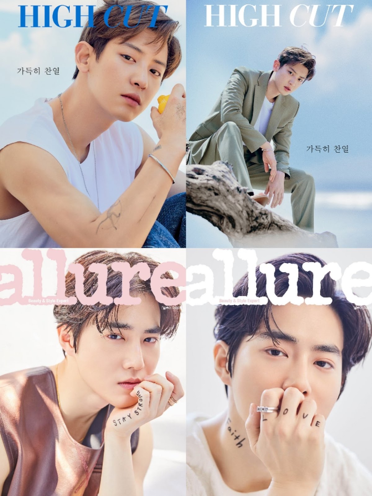 [THEQOO] EXO MEMBERS ON APRIL & MAY MAGAZINE COVERS ~ netizens on EXO