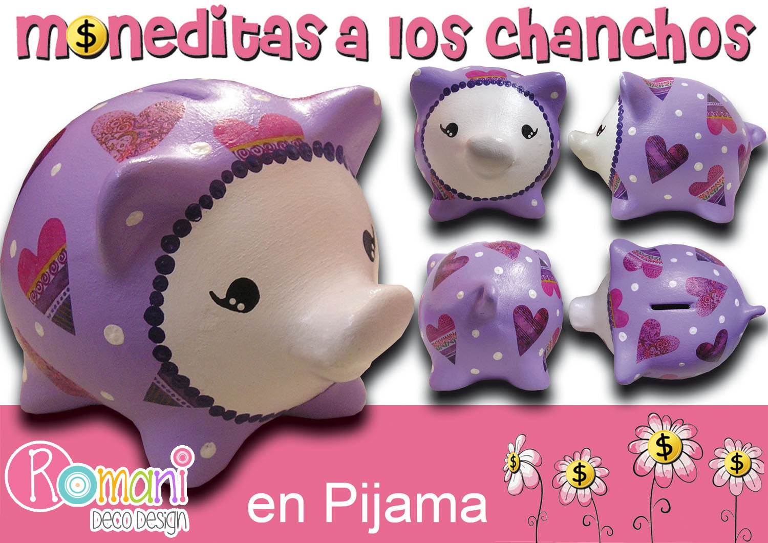 ALCANCIAS PERSONALIZADAS: Chanchitos pintados a mano