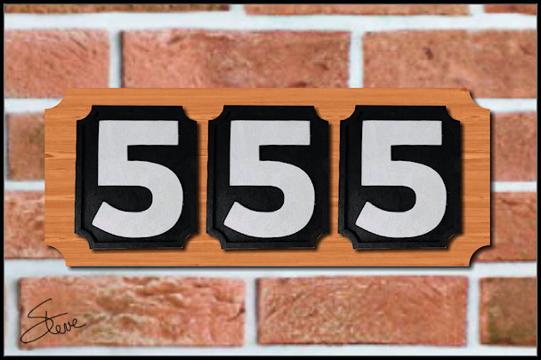 Scrollsaw Workshop: Simple House Numbers with Frame Scroll Saw Pattern.