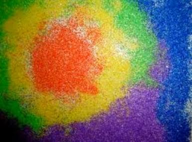 colored sand ~ origami instructions art and craft ideas