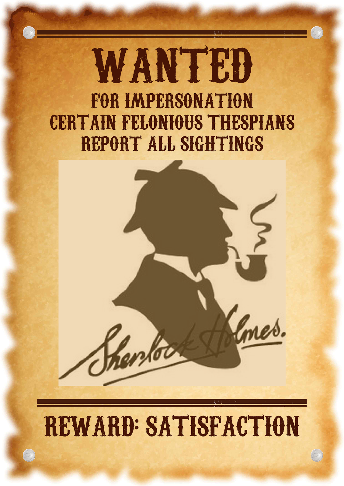 Markings: Sherlock Holmes Spotting (Part 4) - Wanted for Questioning.