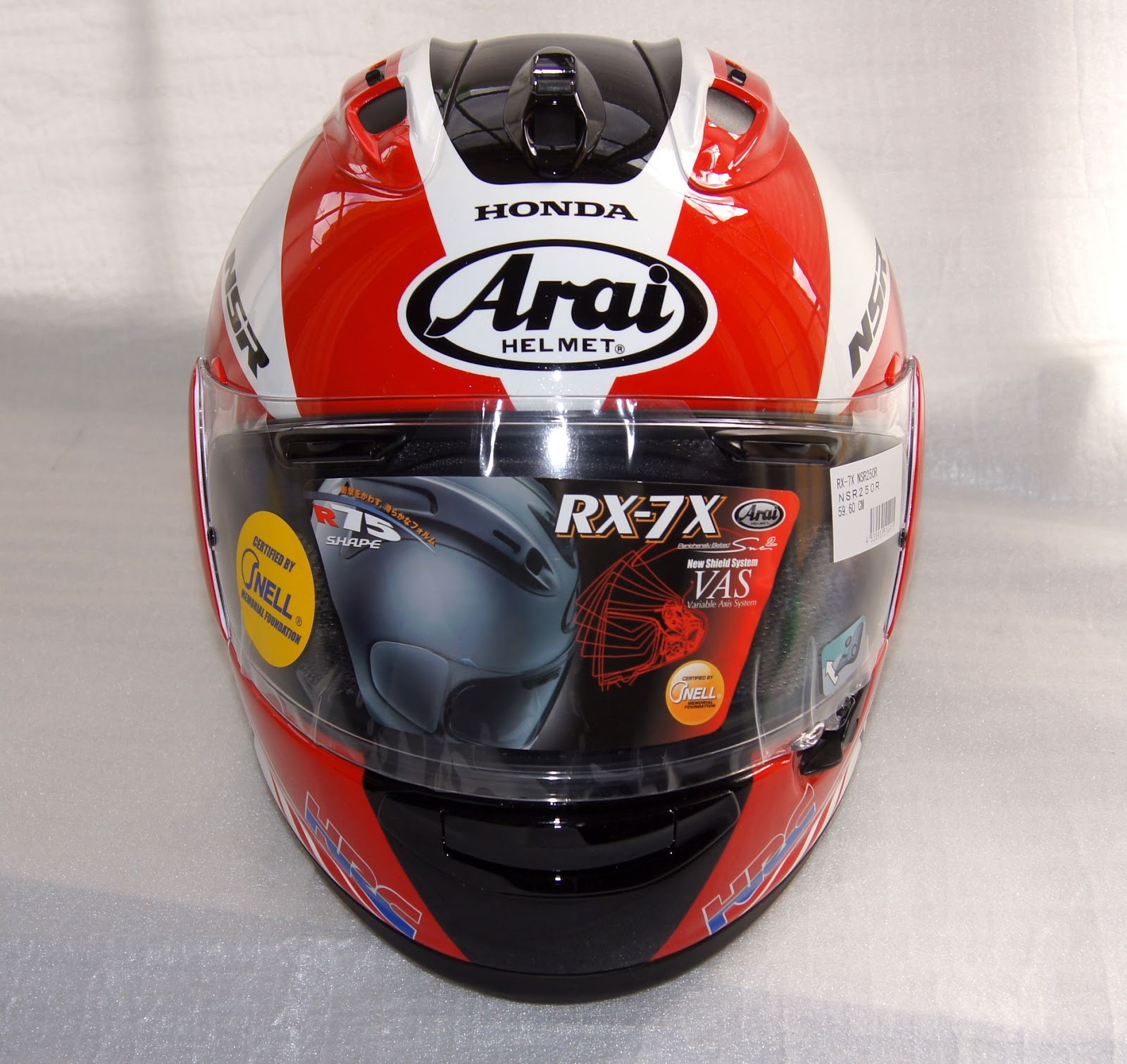 samurai‐bikers: Arai full face helmet RX-7X Corsair-X RX-7V Honda ...